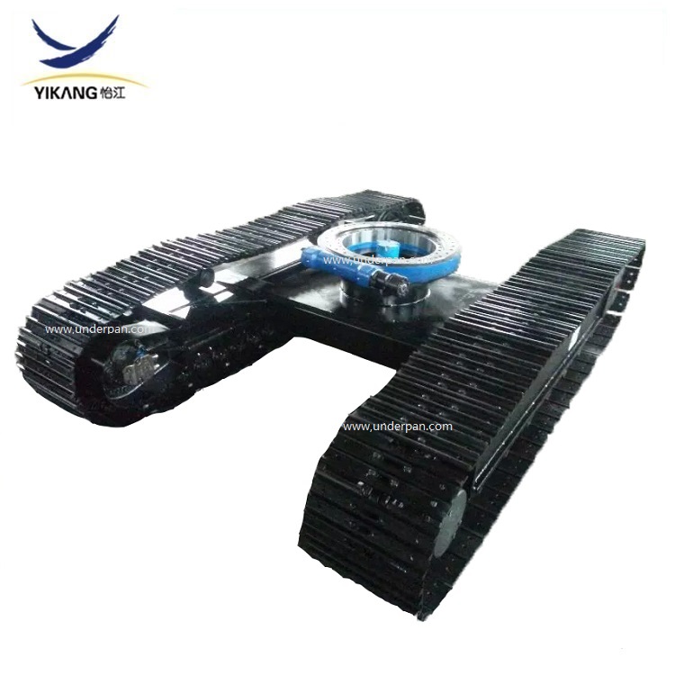 China excavator chassis tracked undercarriage with slewing bearing 5 ...
