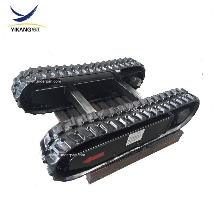 China Multifunctional rubber track undercarriage with 2 crossbeam for ...
