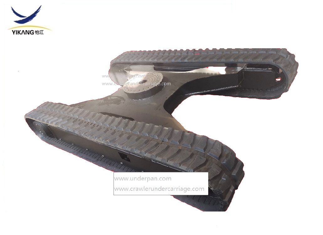 China Custom undercarriage frame for 6 tons excavator parts with rubber ...