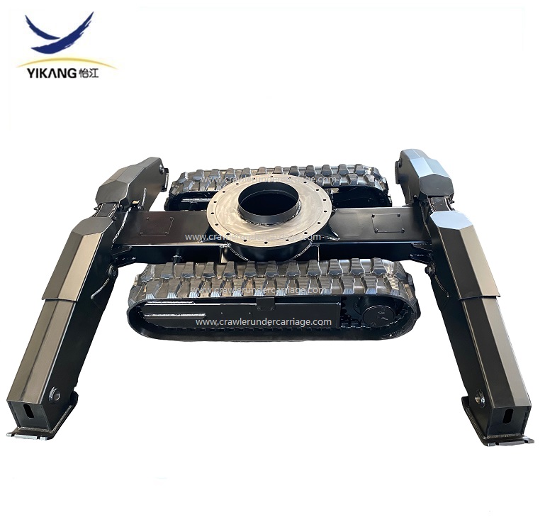 China functional compact rubber track undercarriage for mining Crushing ...