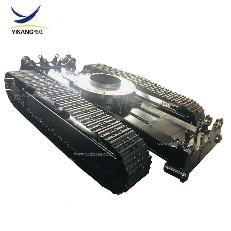 China 0.5-5 tons steel track undercarriage with slewing bearing for ...