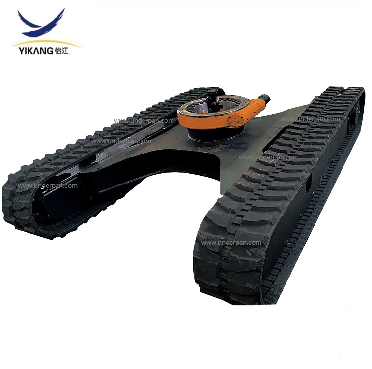 China 15 tons rubber track undercarriage with slewing bearing for ...