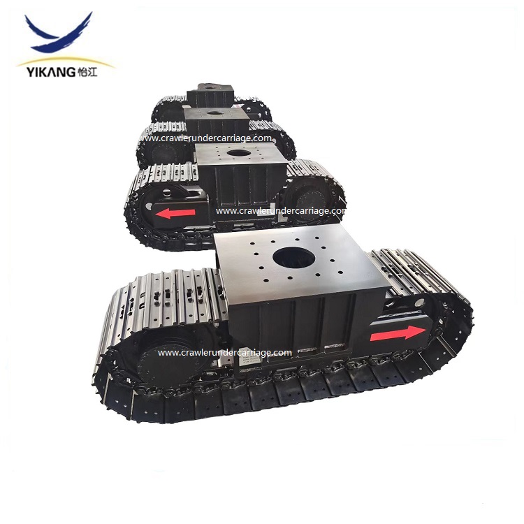China Heavy machinery crawler tracked chassis with four-drive hydraulic ...