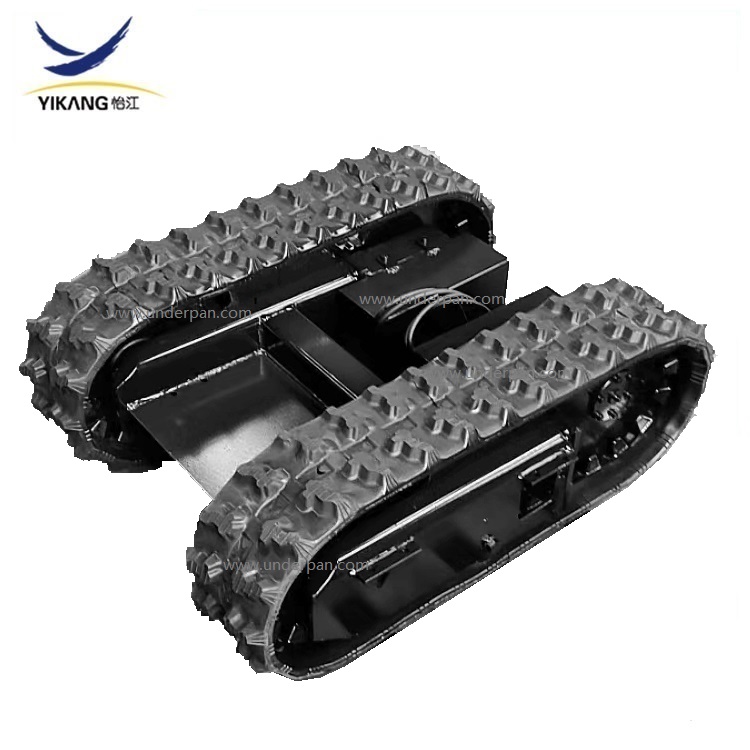 China Mini crawler robot machine parts rubber track undercarriage ...