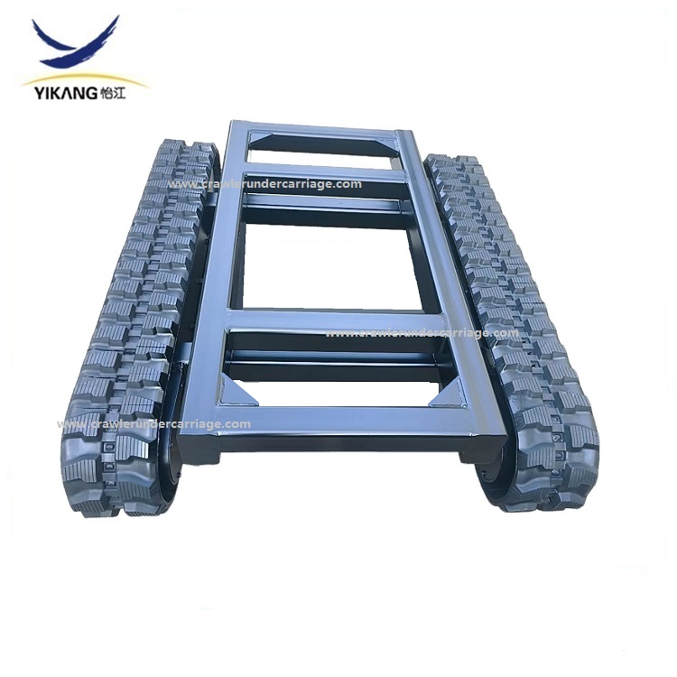 China Custom rubber track undercarriage chassis for 2 tons crawler ...