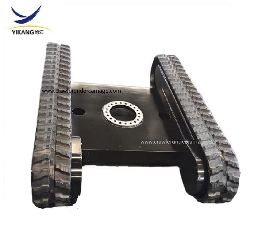 China custom compact rubber track undercarriage platform for fire ...