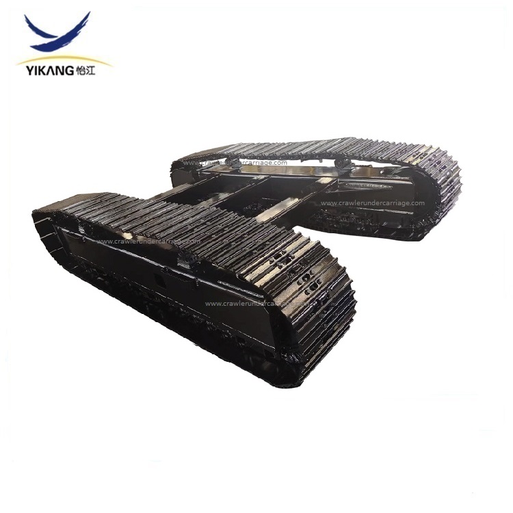 China 30 tons custom steel track undercarriage with middle crossbeam ...