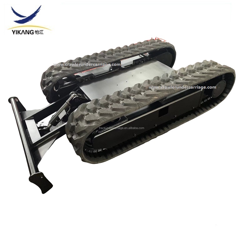 China Custom chassis platform with dozer blade rubber track ...