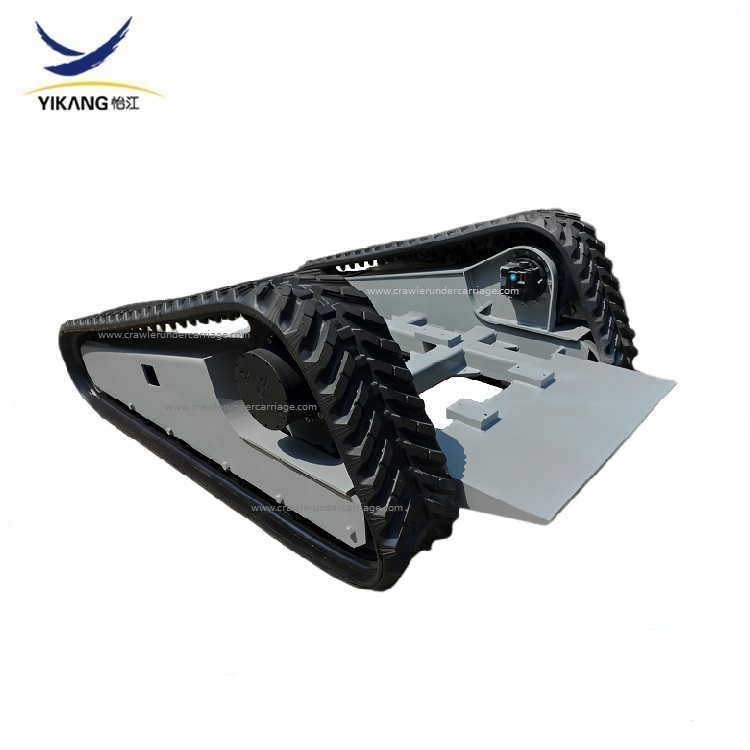 China triangle hydraulic rubber track undercarriage customized for fire ...