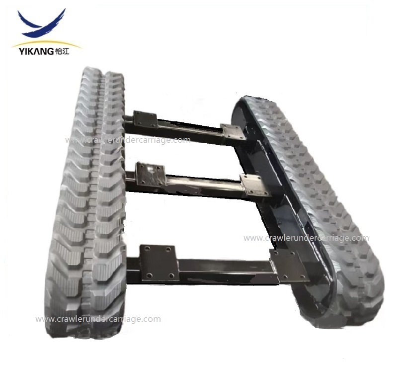 China 0.5-10 tons hydraulic drive rubber track undercarriage chassis ...