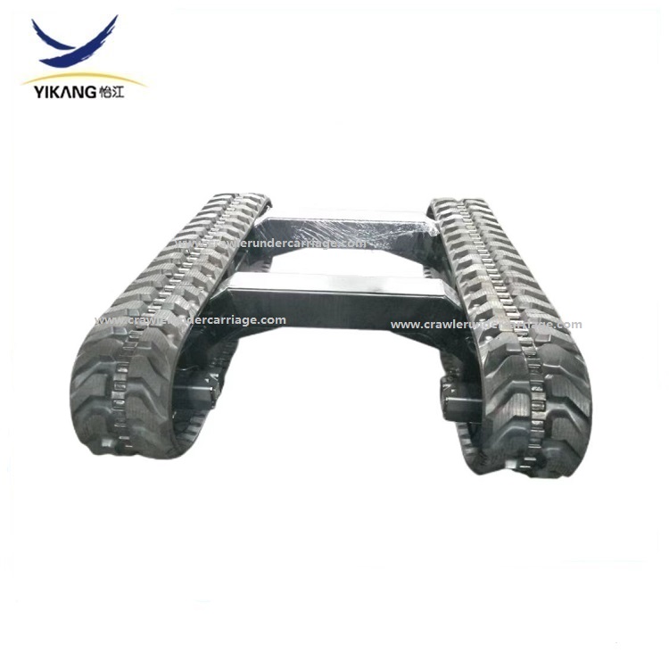 China Custom crossbeam hydraulic rubber track undercarriage for crawler ...