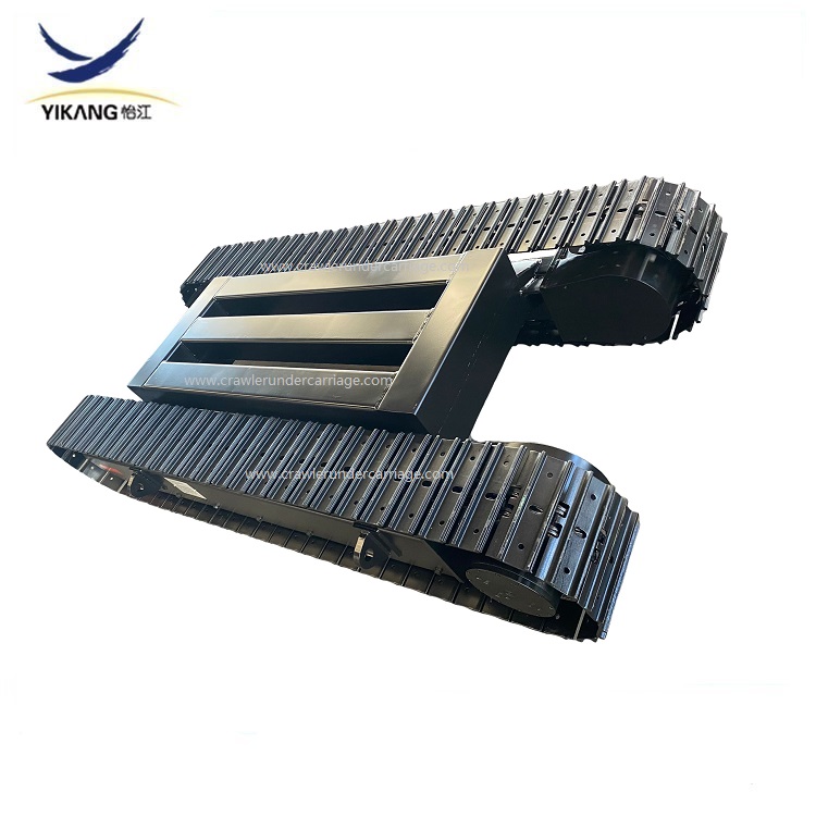 China Steel tracked undercarriage crawler platform with hydraulic motor ...
