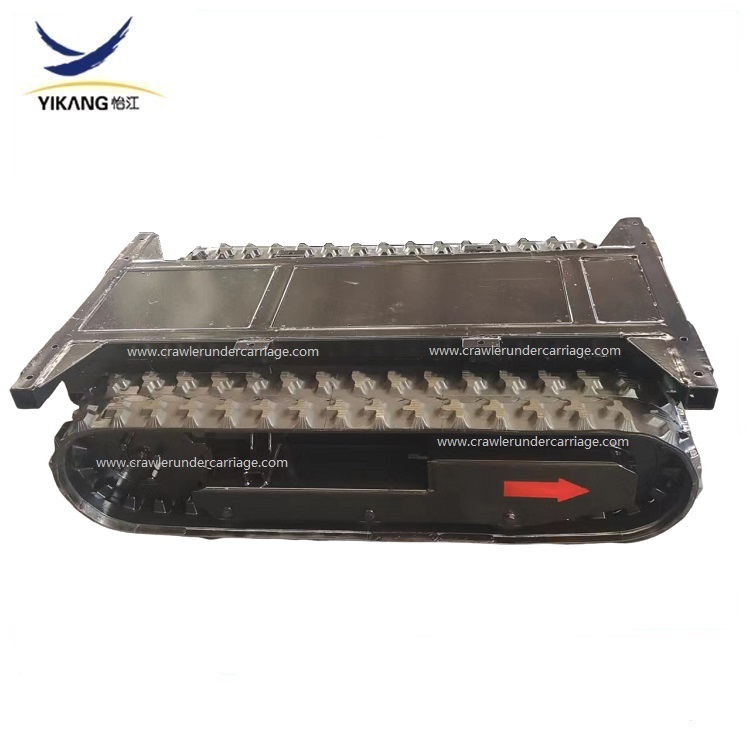 China Custom mini crawler robot parts track undercarriage with middle ...