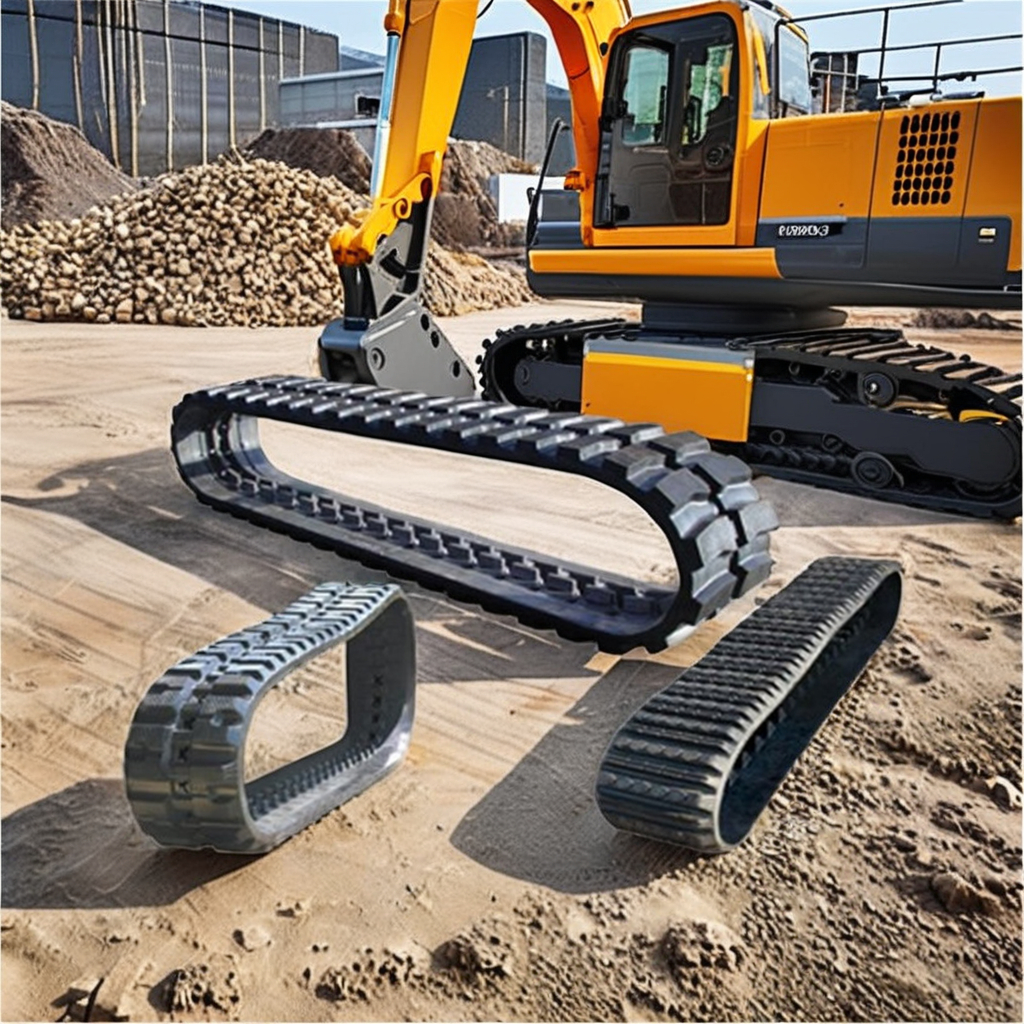 China Rubber track for crawler undercarriage for excavator drilling rig ...