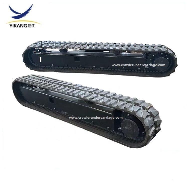 China Drilling rig tracked undercarriage with extended rubber track for ...